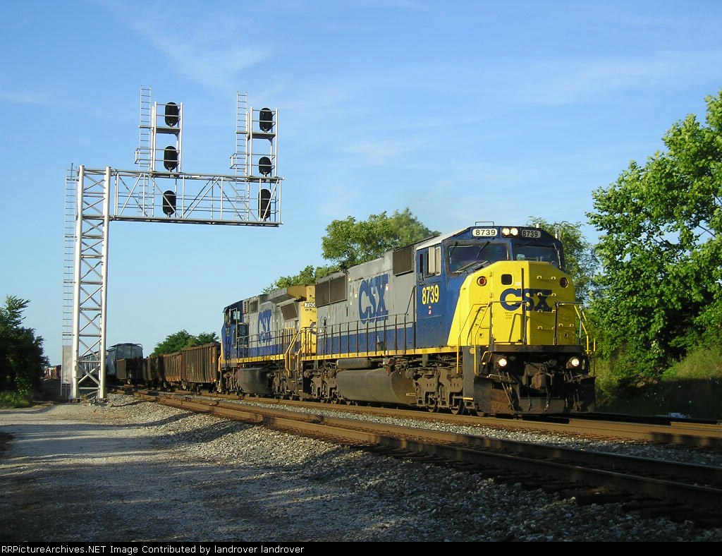 CSXT 8739 On CSX Q 501 Southbound